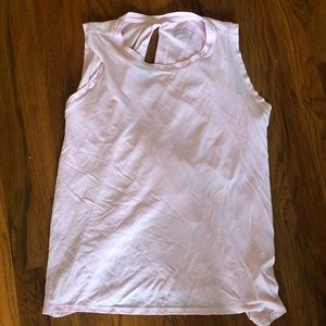 Tops | Open Back Light Pink Tank Top | Poshmark